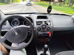 Grey Renault Megane 2005 in Kaunas, with an engine capacity of 1.46 L and mileage of 279 thousand km for 900 €, photo 9 on AUTOMOTO.COM.LV