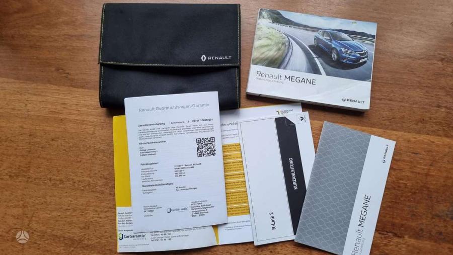 Grey Renault Megane 2016 in Vilnius, with an engine capacity of 1.20 L and mileage of 202 thousand km for 4400 €, photo 35 on AUTOMOTO.COM.LV