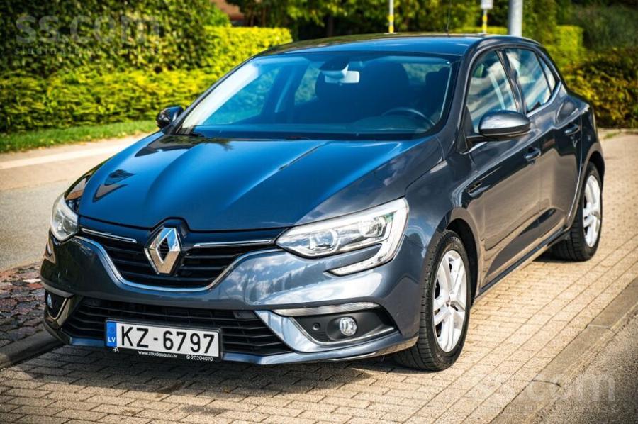Pelēks Renault Megane 2017 Rīga, ar dzinēja tilpumu 1.60 L un nobraukumu 53 tūkst. km par 8990 €, foto 1 vietnē AUTOMOTO.COM.LV