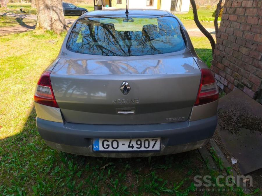 Pelēks Renault Megane 2007 Jelgava, ar dzinēja tilpumu 1.60 L un nobraukumu 195 tūkst. km par 400 €, foto 3 vietnē AUTOMOTO.COM.LV