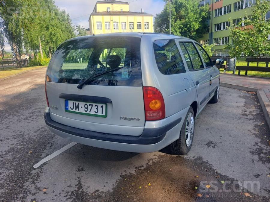 Рено Меган 2000 в Екабпилс, объемом двигателя 1.60 л и пробегом 235 тыс. км за 900 €, фото 6 на AUTOMOTO.COM.LV