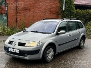 Grey Renault Megane 2004 in Riga, with an engine capacity of 1.90 L and mileage of 260 thousand km for 500 €, photo  on AUTOMOTO.COM.LV