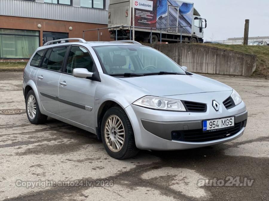 Grey Renault Megane 2007 in Tartu, with an engine capacity of 1.60 L and mileage of 234 thousand km for 1990 €, photo 3 on AUTOMOTO.COM.LV