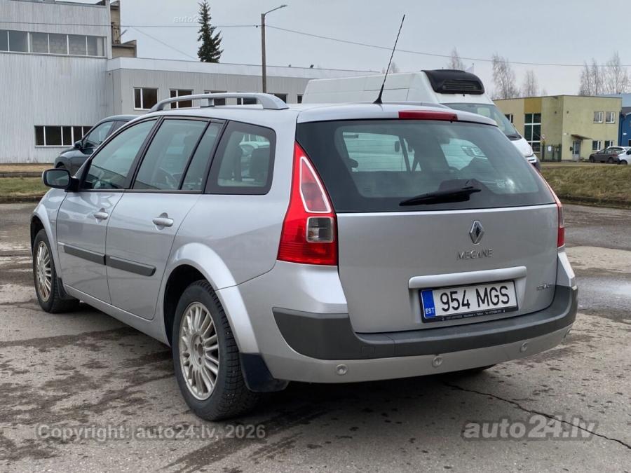 Grey Renault Megane 2007 in Tartu, with an engine capacity of 1.60 L and mileage of 234 thousand km for 1990 €, photo 6 on AUTOMOTO.COM.LV