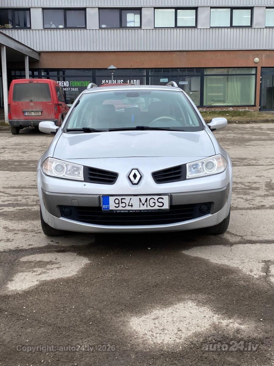 Grey Renault Megane 2007 in Tartu, with an engine capacity of 1.60 L and mileage of 234 thousand km for 1990 €, photo 8 on AUTOMOTO.COM.LV