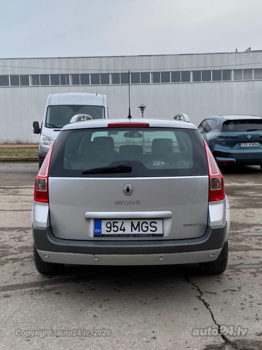 Grey Renault Megane 2007 in Tartu, with an engine capacity of 1.60 L and mileage of 234 thousand km for 1990 €, photo 9 on AUTOMOTO.COM.LV