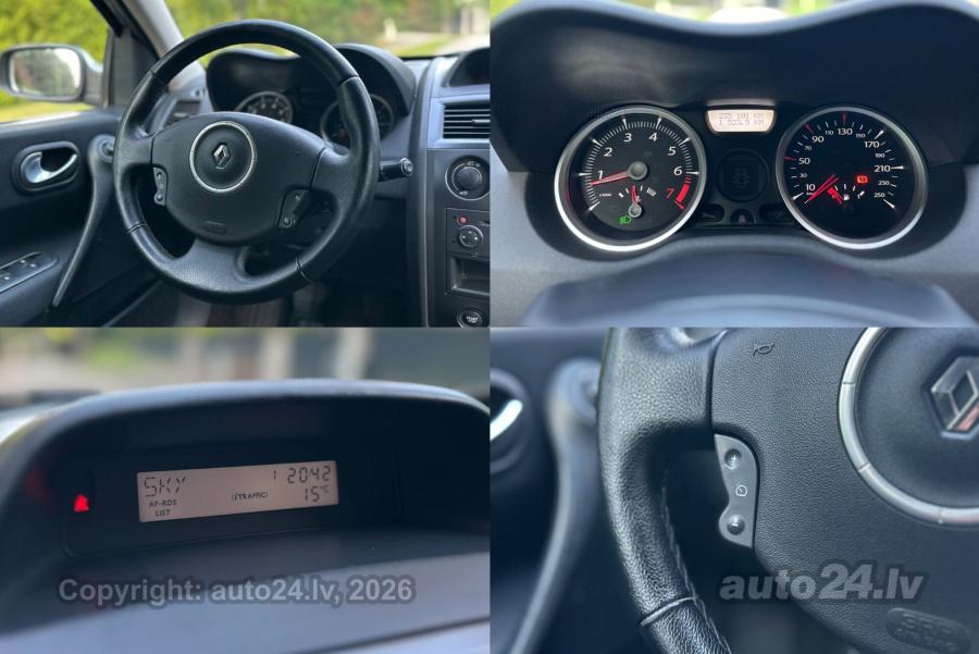 Серый Рено Меган 2007 в Таллин, объемом двигателя 1.60 л и пробегом 235 тыс. км за 2190 €, фото 16 на AUTOMOTO.COM.LV