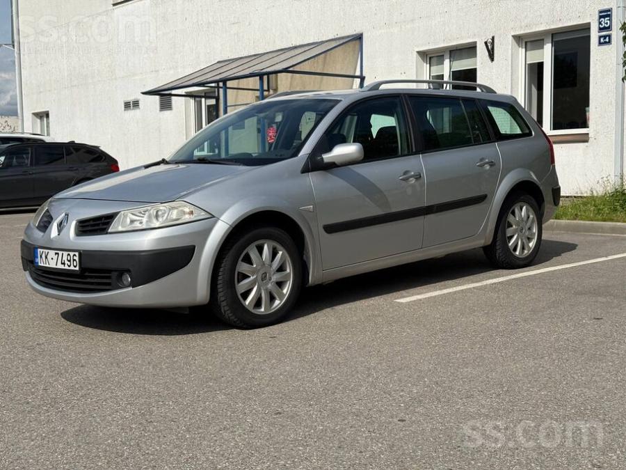 Grey Renault Megane 2007 in Riga, with an engine capacity of 1.90 L and mileage of 230 thousand km for 1290 €, photo 1 on AUTOMOTO.COM.LV