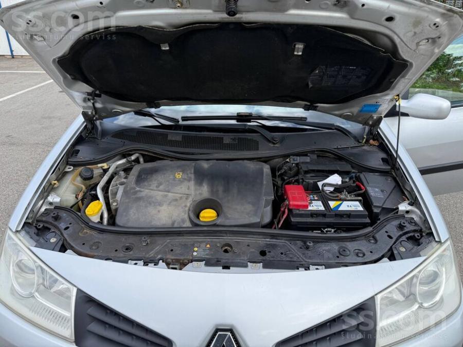 Grey Renault Megane 2007 in Riga, with an engine capacity of 1.90 L and mileage of 230 thousand km for 1290 €, photo 15 on AUTOMOTO.COM.LV