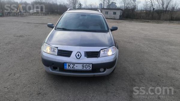 Pelēks Renault Megane 2008 Krāslava, ar dzinēja tilpumu 2.00 L un nobraukumu 244 tūkst. km par 550 €, foto 1 vietnē AUTOMOTO.COM.LV