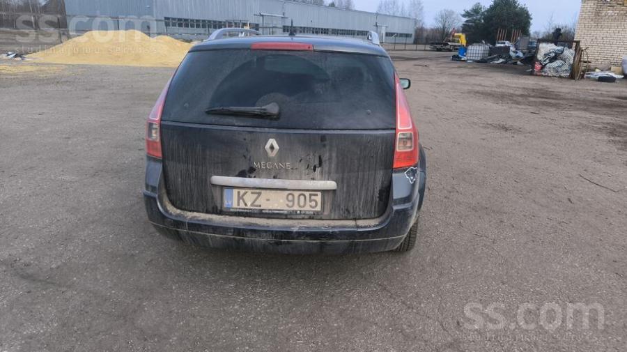 Серый Рено Меган 2008 в Краслава, объемом двигателя 2.00 л и пробегом 244 тыс. км за 550 €, фото 5 на AUTOMOTO.COM.LV