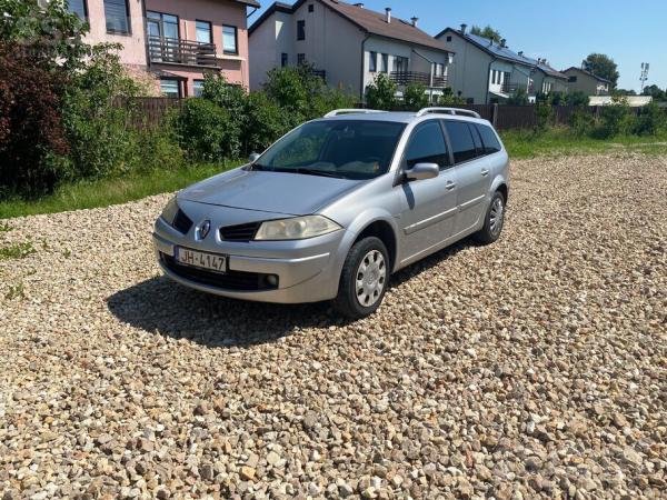 Grey Renault Megane 2008 in Riga, with an engine capacity of 1.60 L and mileage of 281 thousand km for 720 €, photo 1 on AUTOMOTO.COM.LV