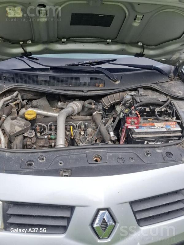 Grey Renault Megane 2009 in Kuldiga, with an engine capacity of 1.50 L and mileage of 444 thousand km for 700 €, photo 10 on AUTOMOTO.COM.LV