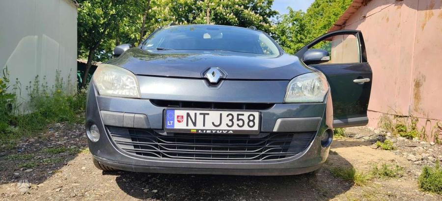 Grey Renault Megane 2010 in Klaipeda, with an engine capacity of 1.46 L and mileage of 287 thousand km for 2750 €, photo 10 on AUTOMOTO.COM.LV
