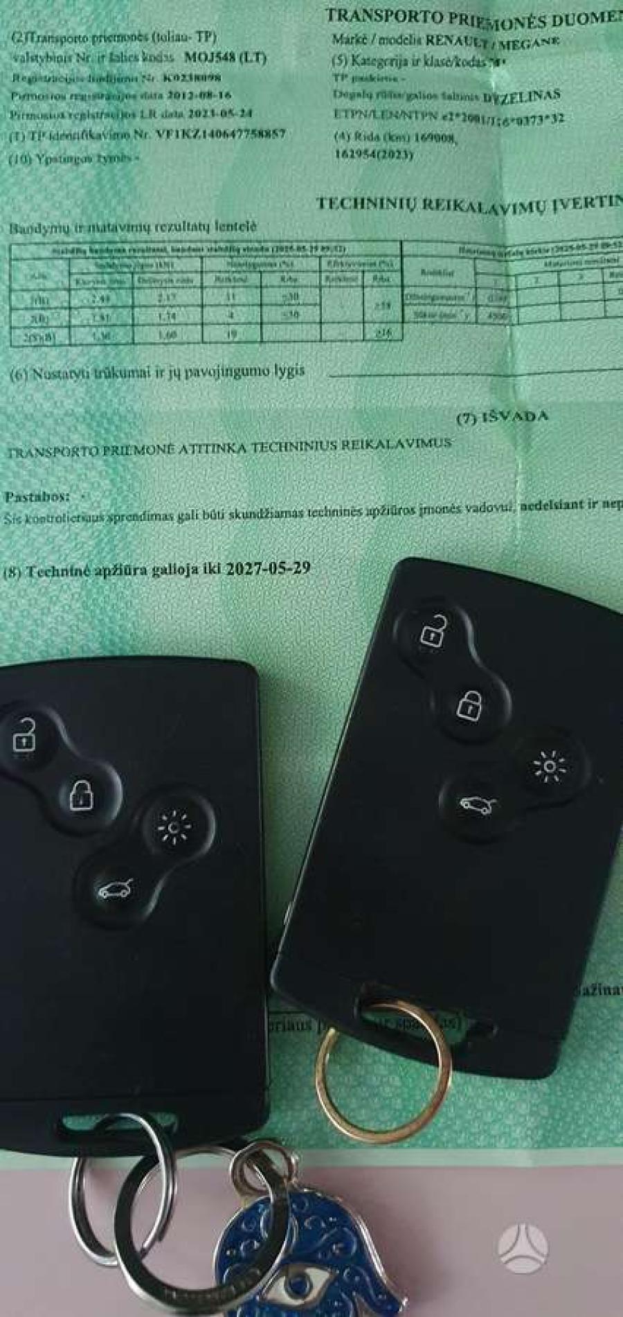 Серый Рено Меган 2012 в Каунас, объемом двигателя 1.46 л и пробегом 172 тыс. км за 4200 €, фото 38 на AUTOMOTO.COM.LV