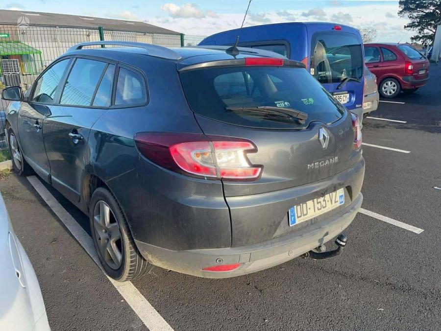 Pelēks Renault Megane 2014 Tauragė, ar dzinēja tilpumu 1.50 L un nobraukumu 197 tūkst. km par 4400 €, foto 3 vietnē AUTOMOTO.COM.LV