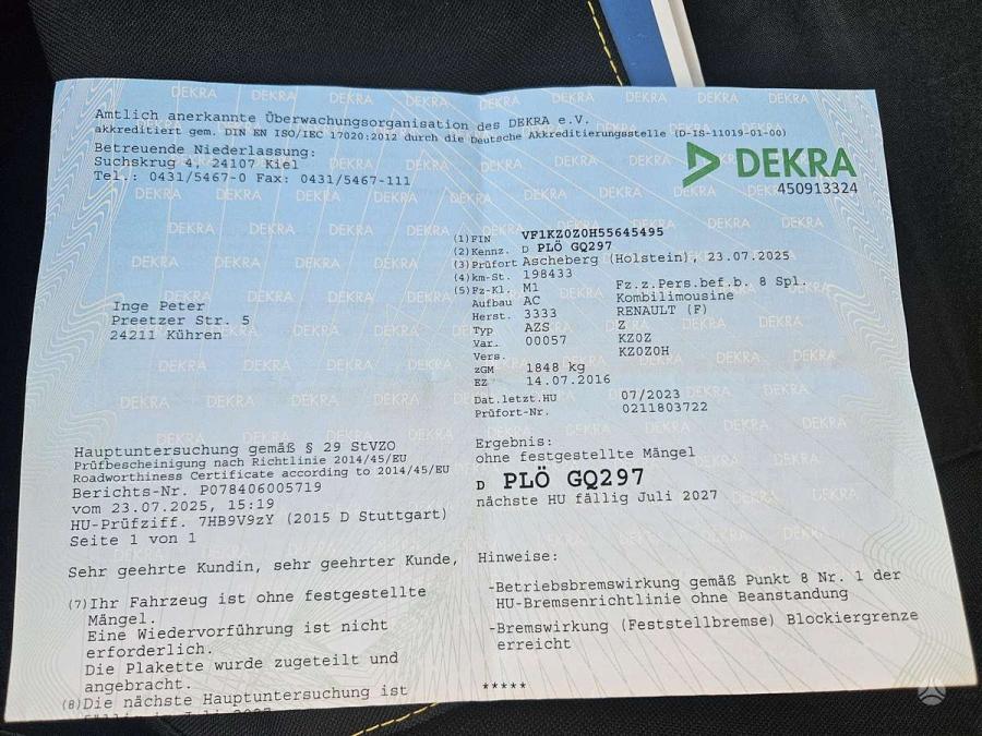 Серый Рено Меган 2016 в Радвилишкис, объемом двигателя 1.20 л и пробегом 209 тыс. км за 4200 €, фото 36 на AUTOMOTO.COM.LV