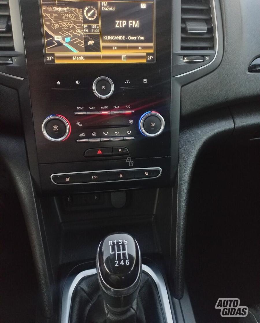 Grey Renault Megane 2017 in Klaipeda, with an engine capacity of 1.50 L and mileage of 241 thousand km for 6900 €, photo 9 on AUTOMOTO.COM.LV