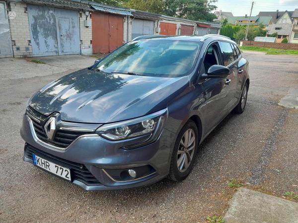 Grey Renault Megane 2018 in Alytus, with an engine capacity of 1.46 L and mileage of 151 thousand km for 7700 €, photo 1 on AUTOMOTO.COM.LV