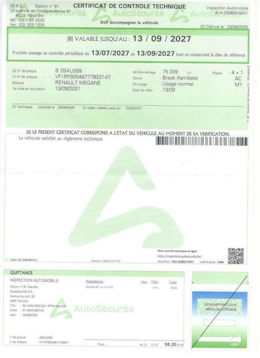 Grey Renault Megane 2021 in Marijampole, with an engine capacity of 1.00 L and mileage of 85 thousand km for 10284 €, photo 22 on AUTOMOTO.COM.LV