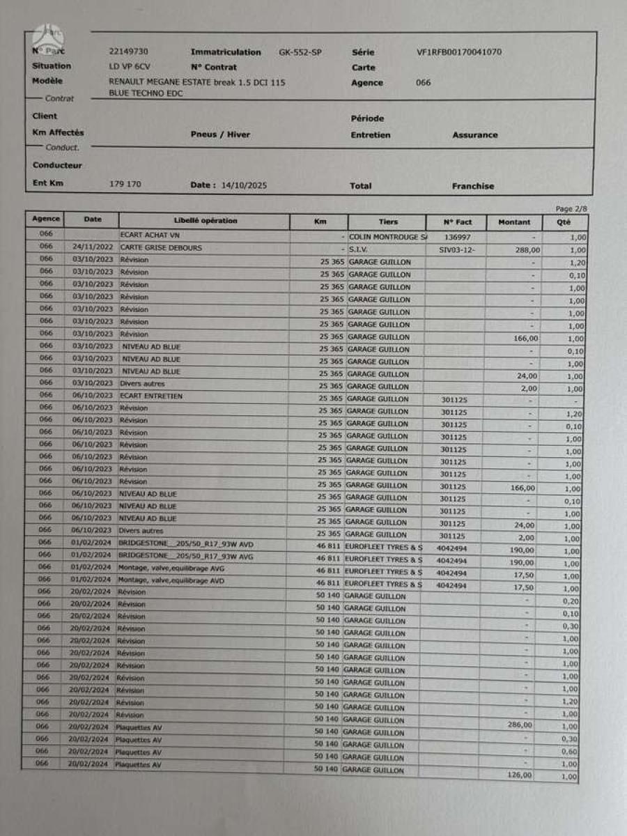 Серый Рено Меган 2022 в Мариямполе, объемом двигателя 1.46 л и пробегом 179 тыс. км за 13909 €, фото 42 на AUTOMOTO.COM.LV