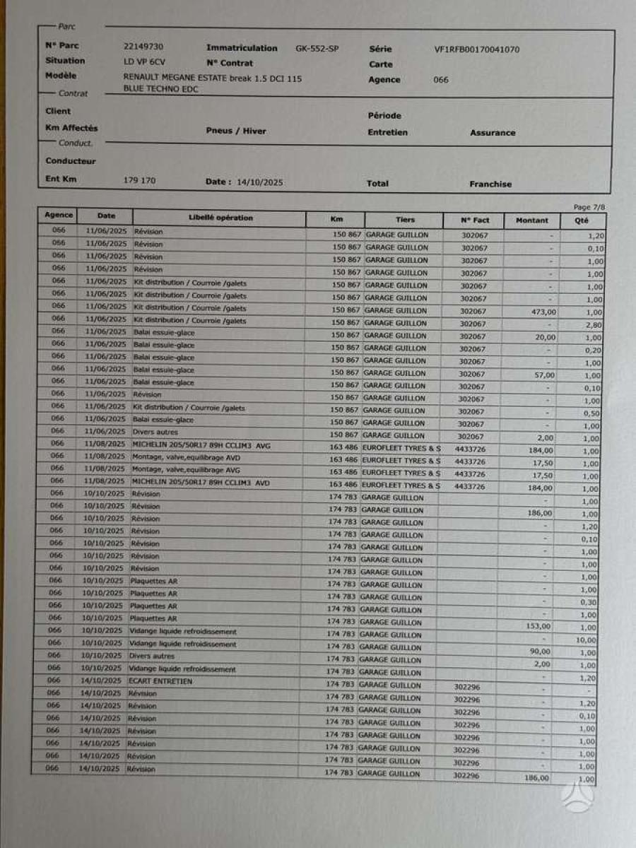 Серый Рено Меган 2022 в Мариямполе, объемом двигателя 1.46 л и пробегом 179 тыс. км за 13909 €, фото 47 на AUTOMOTO.COM.LV