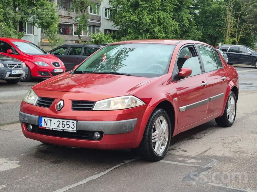 Sarkans Renault Megane 2005 Rīga, ar dzinēja tilpumu 2.00 L un nobraukumu 201 tūkst. km par 1550 €, foto 1 vietnē AUTOMOTO.COM.LV