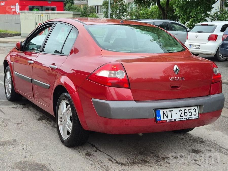 Sarkans Renault Megane 2005 Rīga, ar dzinēja tilpumu 2.00 L un nobraukumu 201 tūkst. km par 1550 €, foto 2 vietnē AUTOMOTO.COM.LV