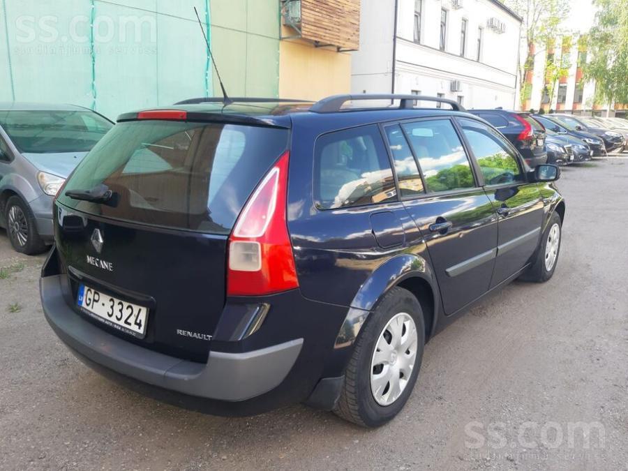 Renault Megane 2007 in Daugavpils, with an engine capacity of 1.60 L and mileage of 0 thousand km for 1550 €, photo 8 on AUTOMOTO.COM.LV