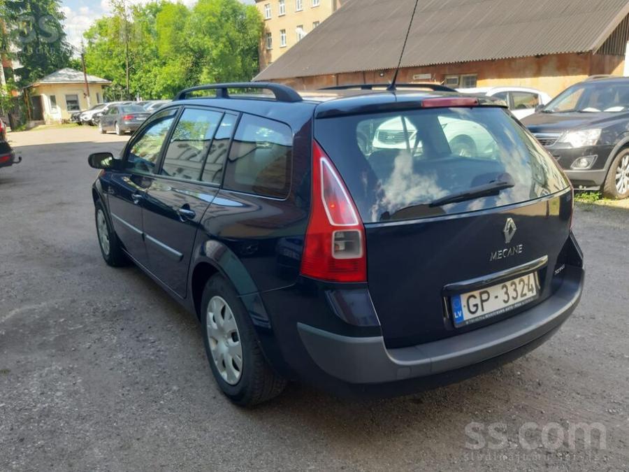 Renault Megane 2007 in Daugavpils, with an engine capacity of 1.60 L and mileage of 0 thousand km for 1550 €, photo 9 on AUTOMOTO.COM.LV