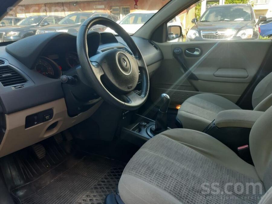 Renault Megane 2007 in Daugavpils, with an engine capacity of 1.60 L and mileage of 0 thousand km for 1550 €, photo 13 on AUTOMOTO.COM.LV