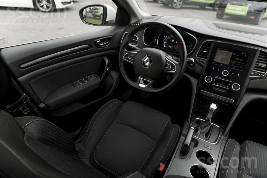 White Renault Megane 2016 in Riga, with an engine capacity of 1.50 L and mileage of 196 thousand km for 8250 €, photo 9 on AUTOMOTO.COM.LV