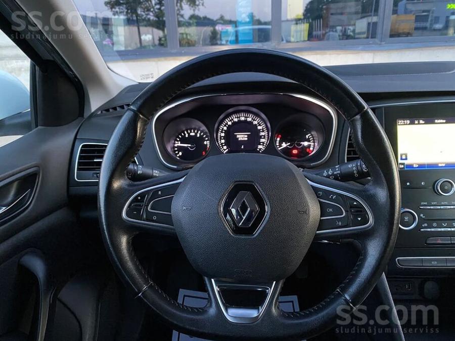 White Renault Megane 2016 in Cesis, with an engine capacity of 1.50 L and mileage of 260 thousand km for 7699 €, photo 15 on AUTOMOTO.COM.LV