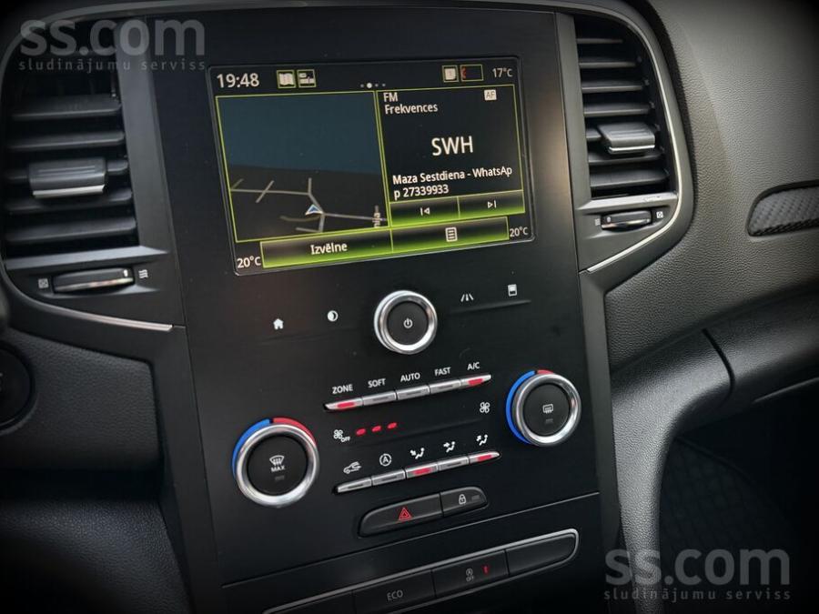 White Renault Megane 2019 in Jurmala, with an engine capacity of 1.50 L and mileage of 264 thousand km for 6250 €, photo 19 on AUTOMOTO.COM.LV