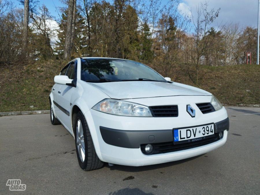 White Renault Megane 2005 in Vilnius, with an engine capacity of 1.90 L and mileage of 330 thousand km for 1700 €, photo 10 on AUTOMOTO.COM.LV