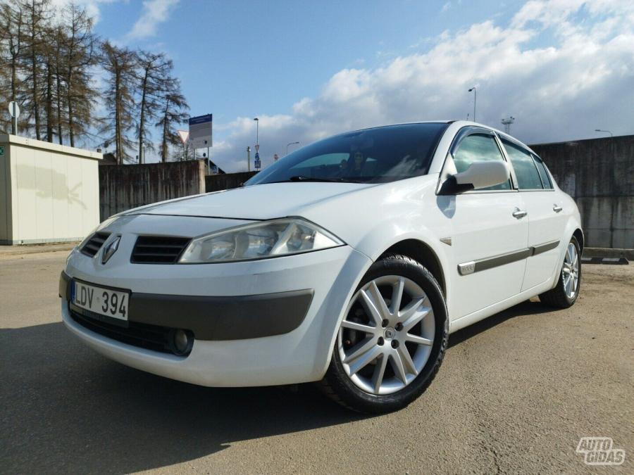 White Renault Megane 2005 in Vilnius, with an engine capacity of 1.90 L and mileage of 330 thousand km for 1700 €, photo 13 on AUTOMOTO.COM.LV