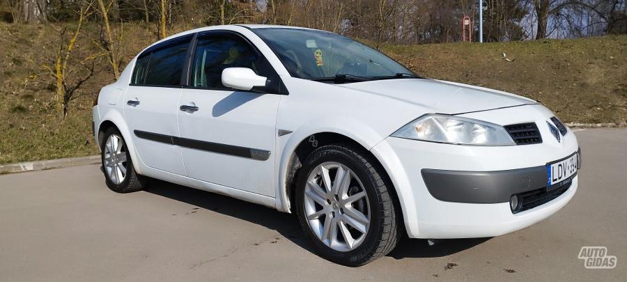 White Renault Megane 2005 in Vilnius, with an engine capacity of 1.90 L and mileage of 330 thousand km for 1700 €, photo 16 on AUTOMOTO.COM.LV