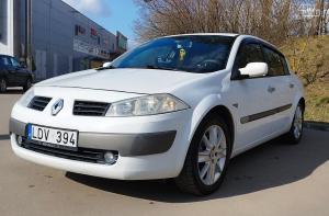 White Renault Megane 2005 in Vilnius, with an engine capacity of 1.90 L and mileage of 330 thousand km for 1700 €, photo 19 on AUTOMOTO.COM.LV
