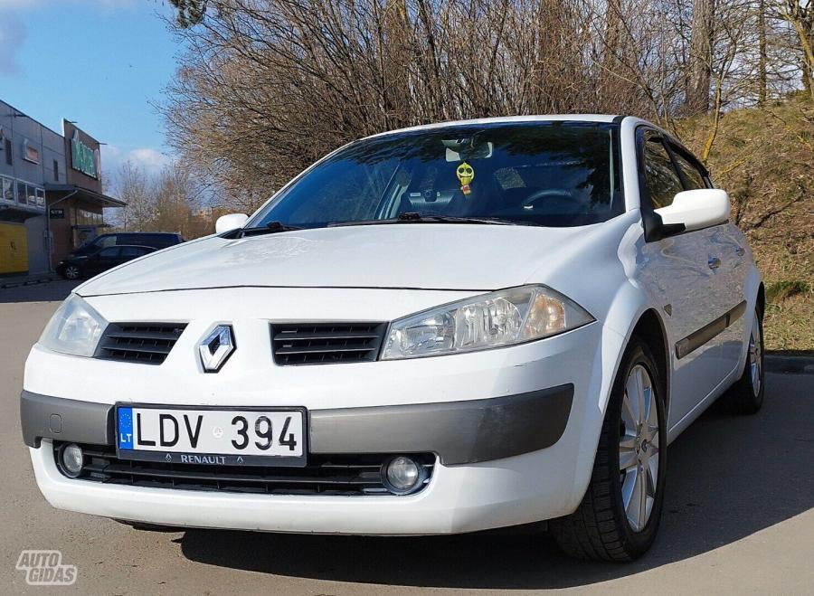 White Renault Megane 2005 in Vilnius, with an engine capacity of 1.90 L and mileage of 330 thousand km for 1700 €, photo 21 on AUTOMOTO.COM.LV