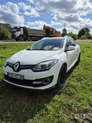 Balts Renault Megane 2015 Rēzekne, ar dzinēja tilpumu 1.50 L un nobraukumu 546 tūkst. km par 2600 €, foto  vietnē AUTOMOTO.COM.LV
