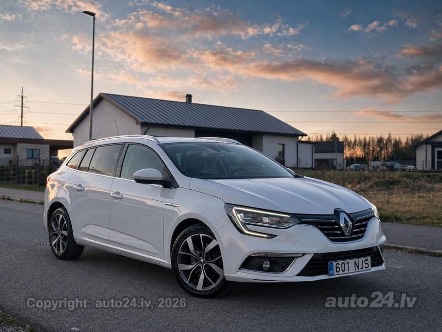 White Renault Megane 2016 in Tartu, with an engine capacity of 1.60 L and mileage of 267 thousand km for 6999 €, photo 1 on AUTOMOTO.COM.LV