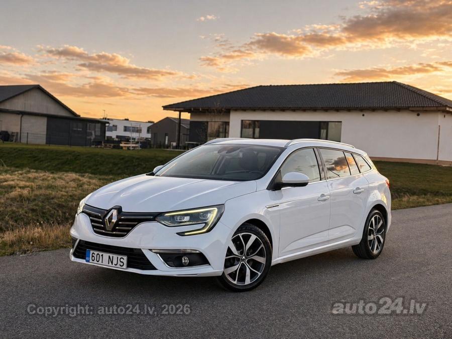 White Renault Megane 2016 in Tartu, with an engine capacity of 1.60 L and mileage of 267 thousand km for 6999 €, photo 4 on AUTOMOTO.COM.LV