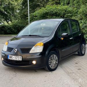 Black Renault Modus 2006 in Jelgava, with an engine capacity of 1.40 L and mileage of 214 thousand km for 1650 €, photo  on AUTOMOTO.COM.LV