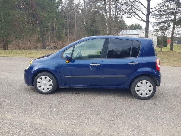 Blue Renault Modus 2005 in Vilnius, with an engine capacity of 1.60 L and mileage of 194 thousand km for 1580 €, photo 4 on AUTOMOTO.COM.LV