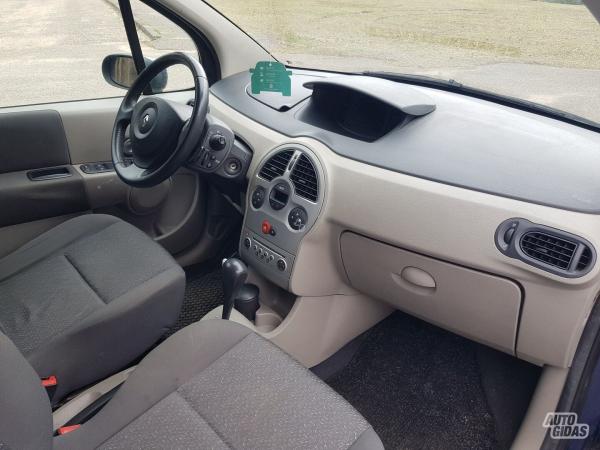 Blue Renault Modus 2005 in Vilnius, with an engine capacity of 1.60 L and mileage of 194 thousand km for 1580 €, photo 9 on AUTOMOTO.COM.LV