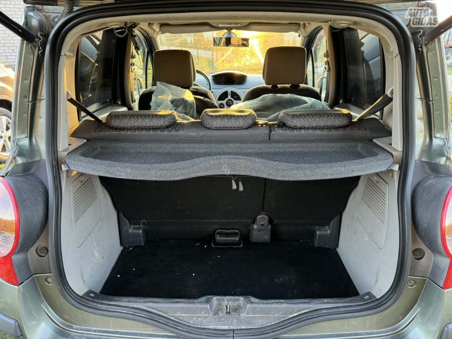 Grey Renault Modus 2005 in Utena, with an engine capacity of 1.40 L and mileage of 188 thousand km for 670 €, photo 10 on AUTOMOTO.COM.LV