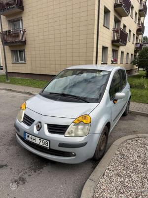 Grey Renault Modus 2007 in Kaunas, with an engine capacity of 1.15 L and mileage of 200 thousand km for 599 €, photo  on AUTOMOTO.COM.LV