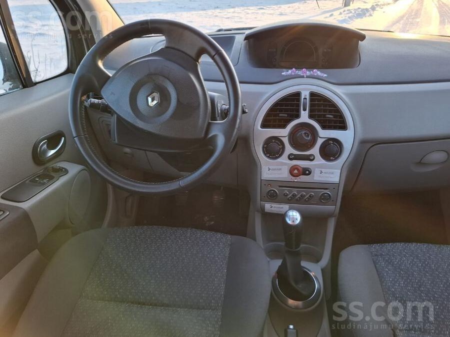 Renault Modus 2005 Rīga, ar dzinēja tilpumu 1.30 L un nobraukumu 138 tūkst. km par 1690 €, foto 10 vietnē AUTOMOTO.COM.LV