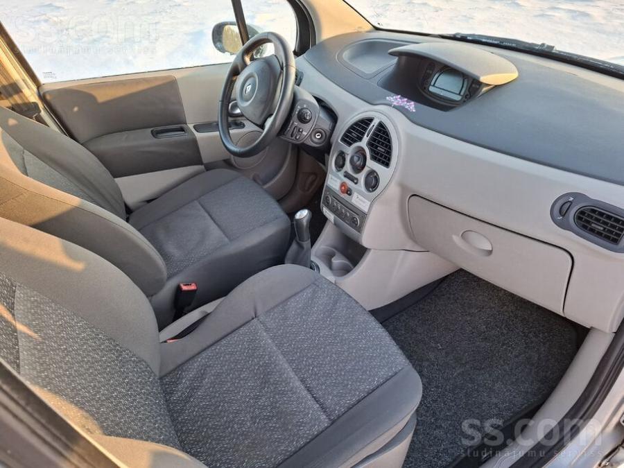 Renault Modus 2005 Rīga, ar dzinēja tilpumu 1.30 L un nobraukumu 138 tūkst. km par 1690 €, foto 11 vietnē AUTOMOTO.COM.LV