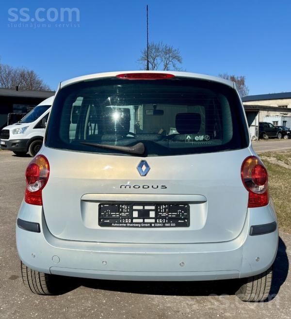 Renault Modus 2005 Jūrmala, ar dzinēja tilpumu 1.60 L un nobraukumu 180 tūkst. km par 1999 €, foto 5 vietnē AUTOMOTO.COM.LV